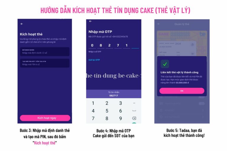 Cách Mở Thẻ Tín Dụng Be Cake trên app Cake by VPBank | Thẻ Đồng Thương Hiệu
